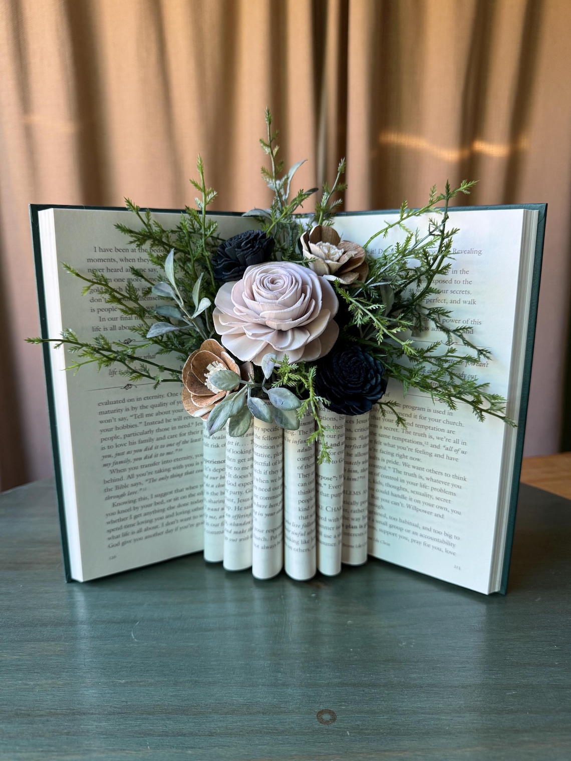The Purpose Driven Life Book With Wood Flowers - Etsy