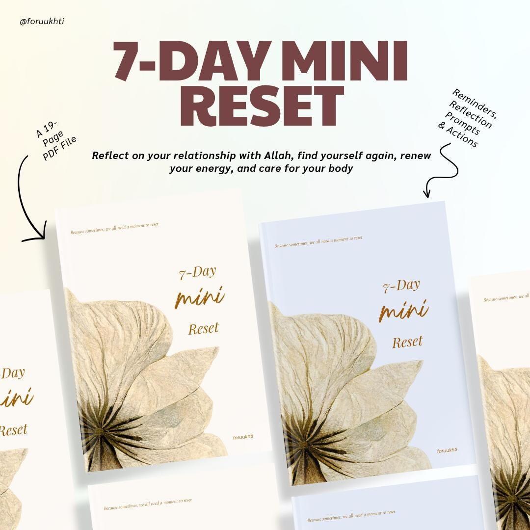 The 7-day Mini Reset — Reconnect, Reflect, Renew - Etsy