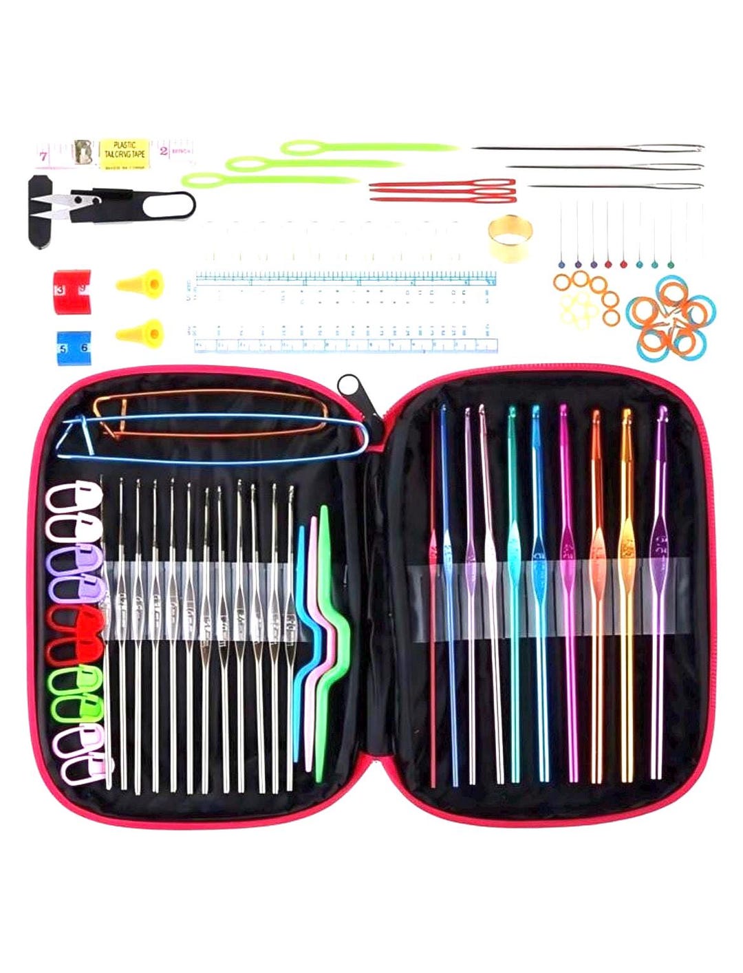 Crochet Kit: 100-piece Essential Tool Set-everything You Need to Start ...