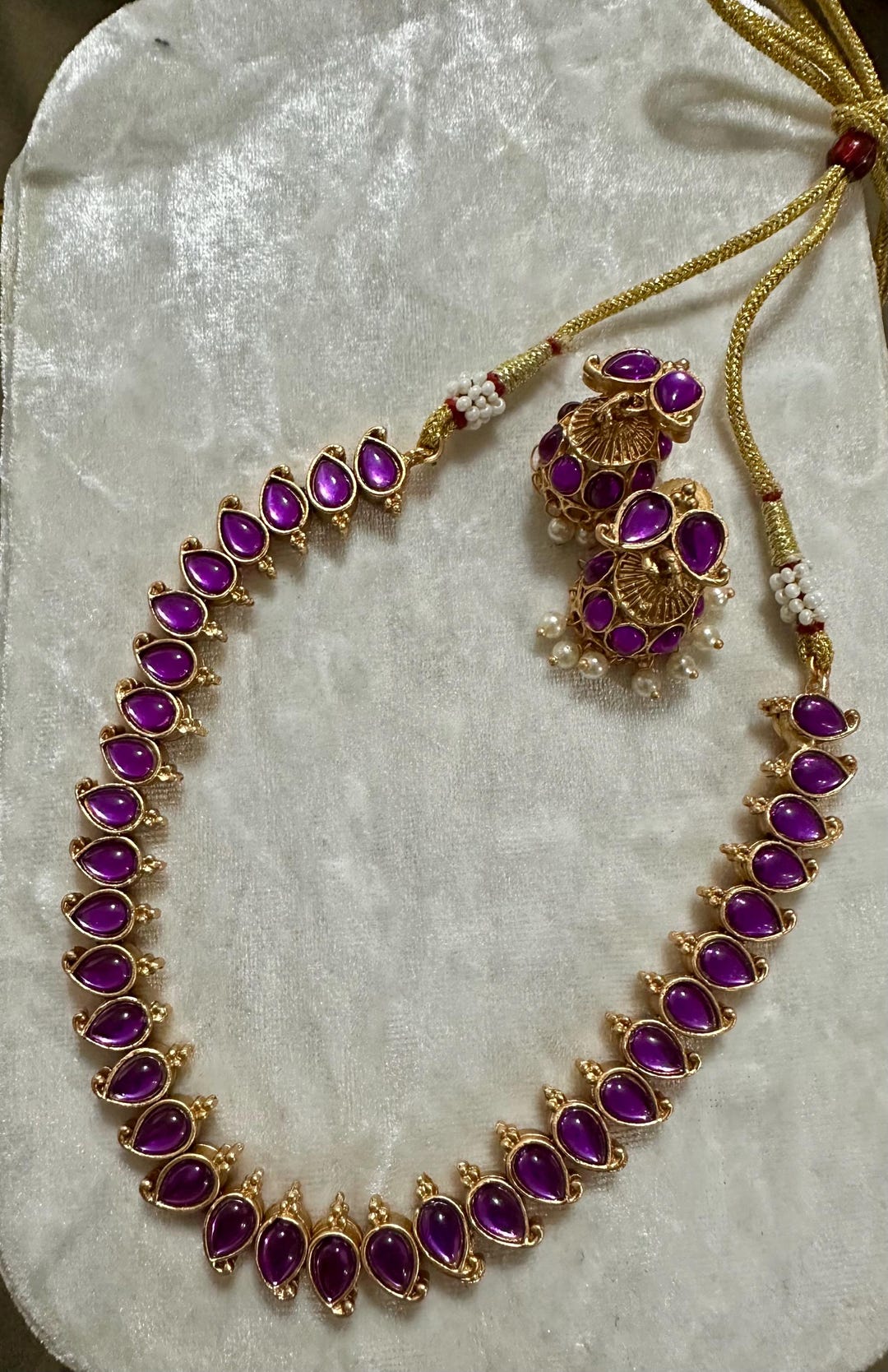 2 Way Necklace Set With 2 Set of Matching Earrings | Bharatnatyam ...