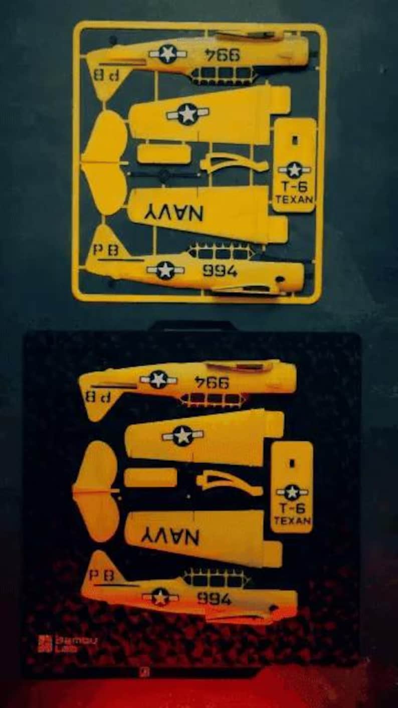 T-6 Texan Model Kit Card | 3D Printed WWII Aircraft Puzzle | Aviation ...