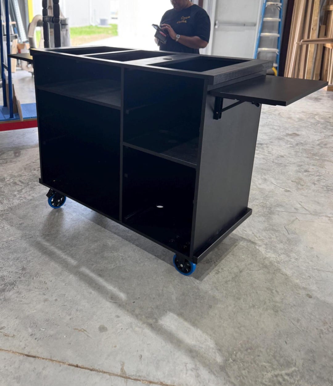 Collapsible Mobile Snack Carts for Food Vendors, Charcuterie With ...