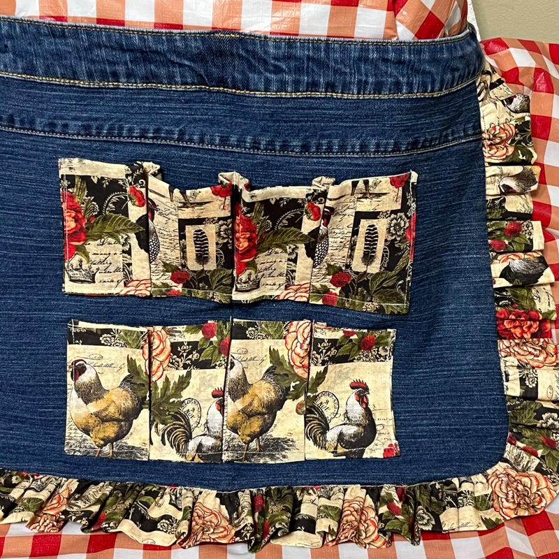 Upcycled Denim Apron - Etsy