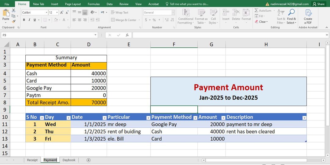 Digital Excel Day Book | Income & Expense Tracker | Bookkeeping ...