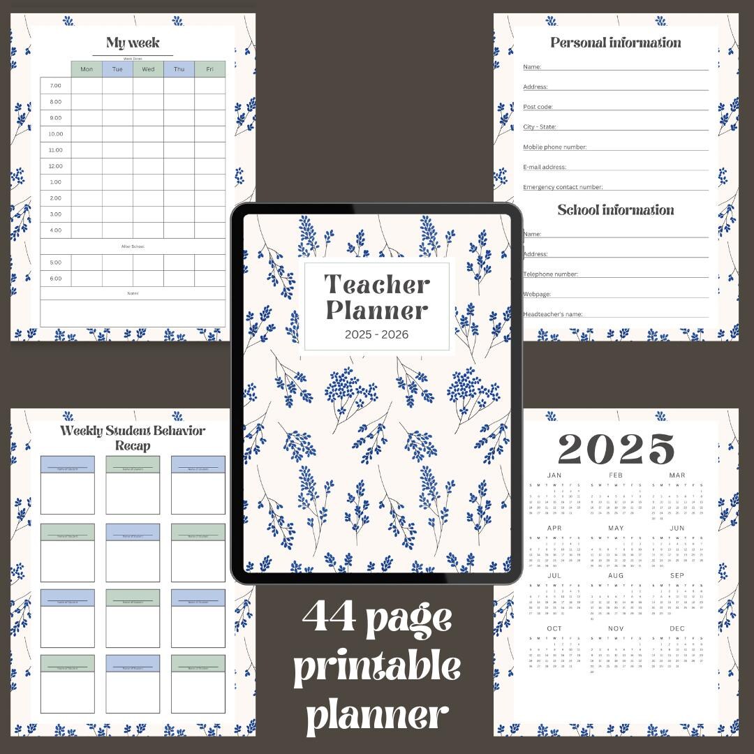 Teacher Planner Pack 2025 - 2026 - Etsy