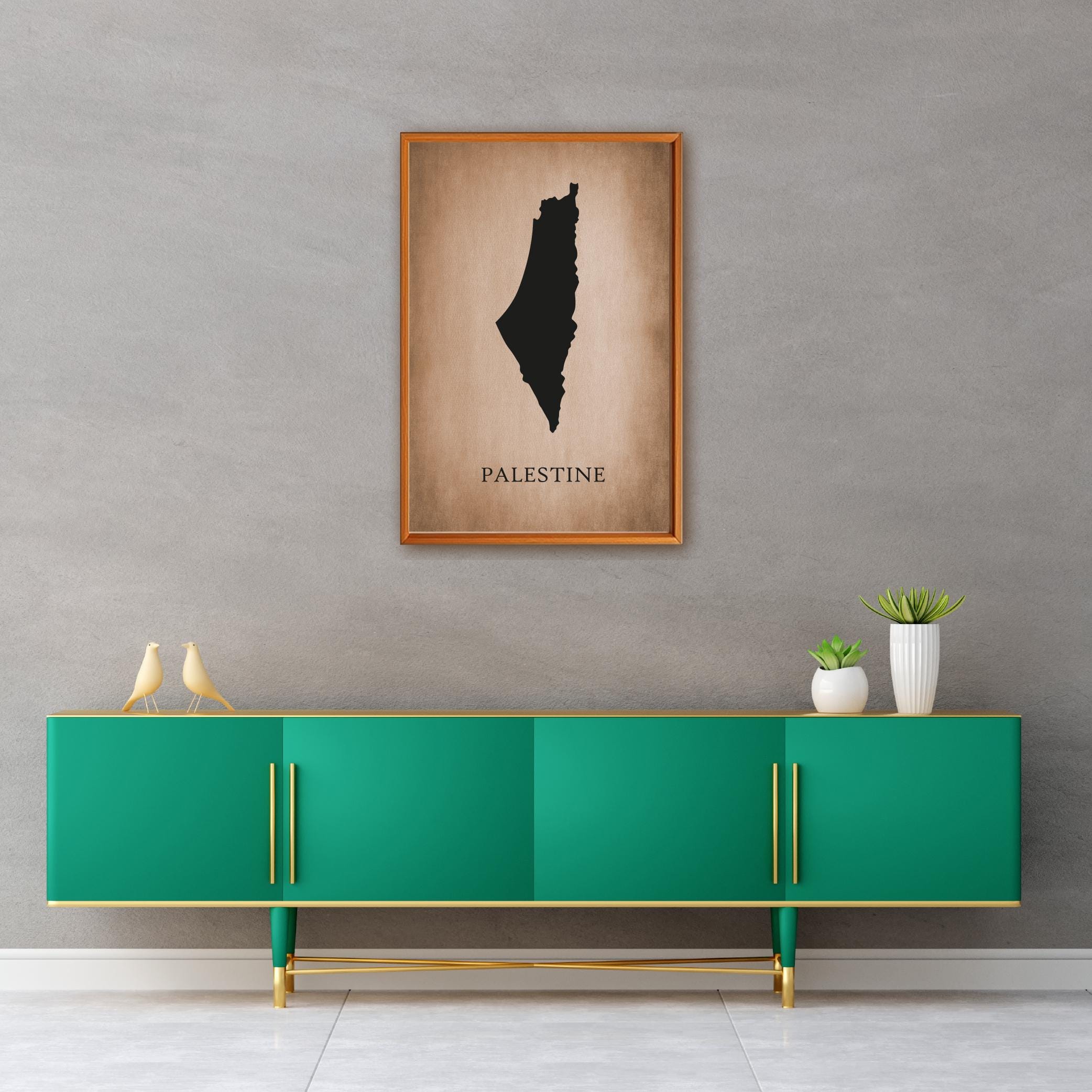 Palestine Map Poster's, Printable Palestine Map Wall Art , Poster Gaza ...