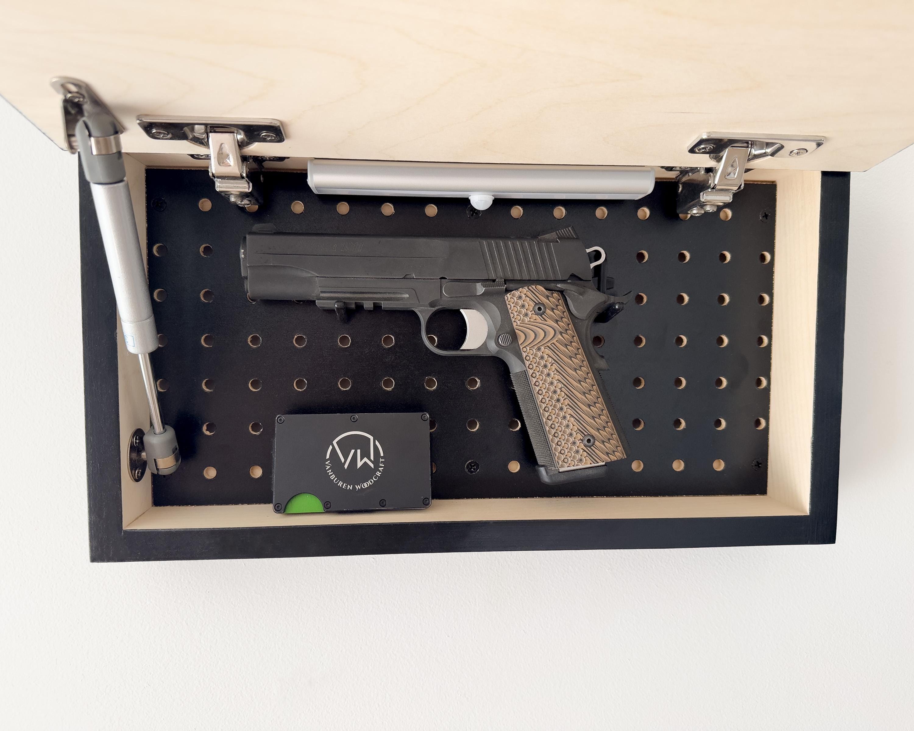 American Concealment Flag, Gun Storage Cabinet, Flag Gun Safe, Hidden ...