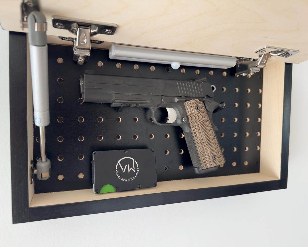 American Concealment Flag, Gun Storage Cabinet, Flag Gun Safe, Hidden ...