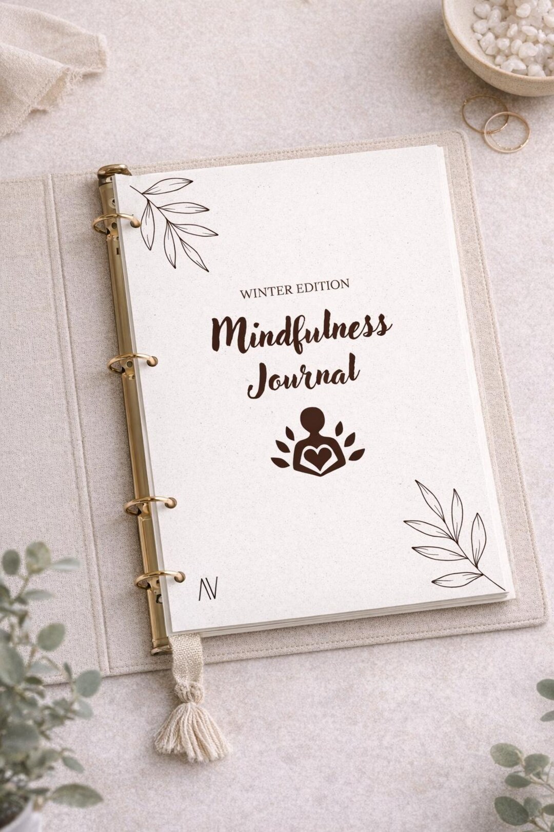 Winter Mindfulness Journal | Printable Self Care PDF Workbook | 26 Page ...