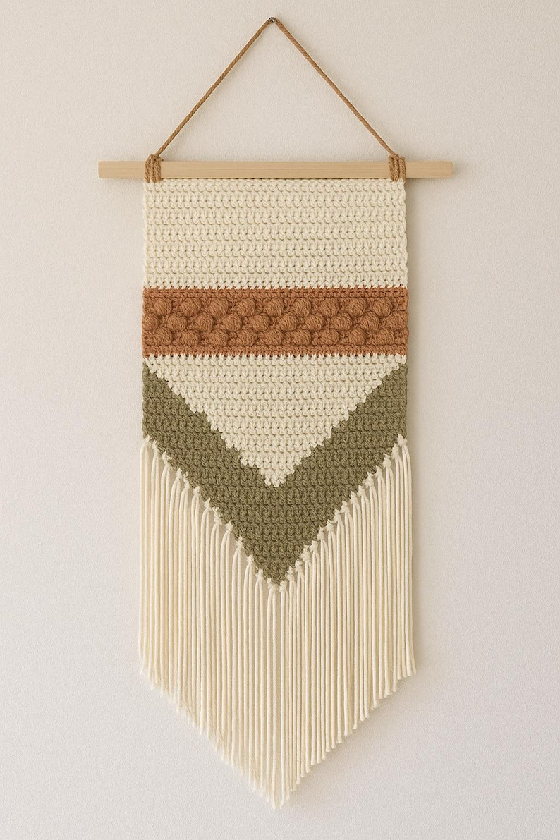 Crochet Pattern Boho Wall Hanging PDF Instant Download - Etsy
