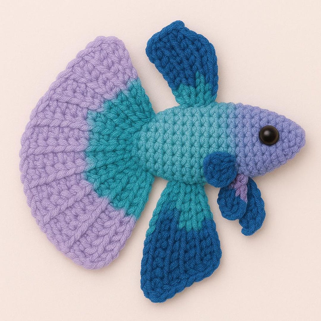 Crochet/amigurumi Pattern Betta/siamese Fighter Fish PDF Instant ...