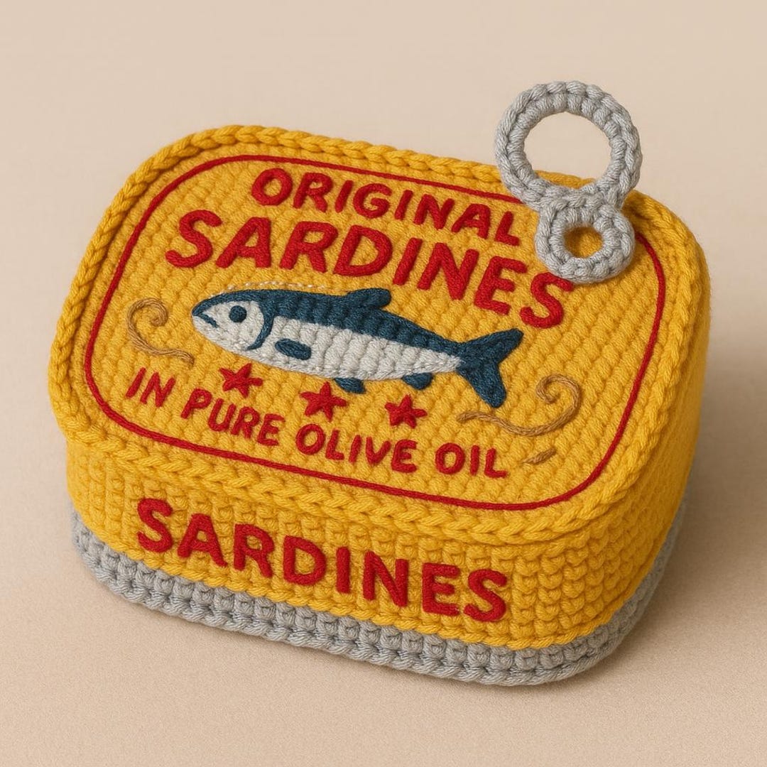 Crochet/amigurumi Pattern Tin of Sardines PDF Instant Download - Etsy