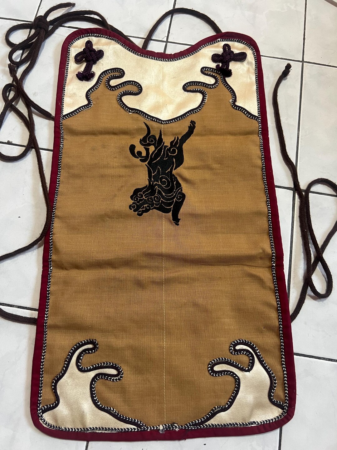 Vintage Samurai Muneate Chest Protector Japanese Armor Bib Warrior Gear ...