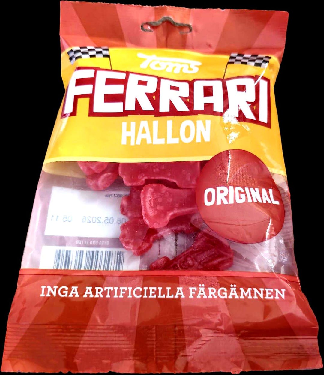 Toms Ferrari Original 130g | Swedish Car-shaped Candy | Fruity Chewy ...