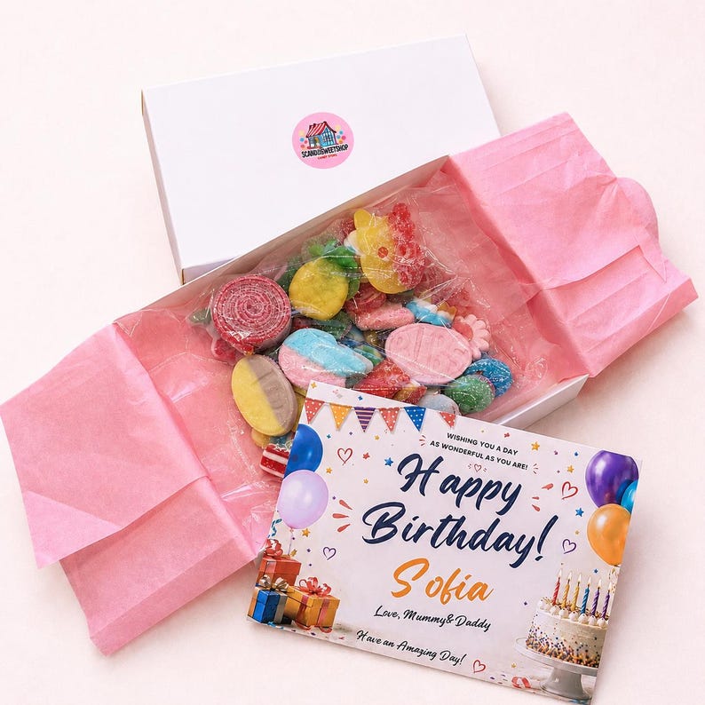 Personalised Birthday Candy Gift Box 450 Gr\1 Lb | Pick and Mix - Etsy