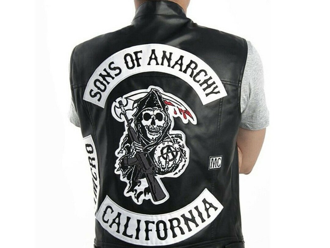 Sons of Anarchy SAMCRO Leather Vest | Handmade Biker Club Cut ...