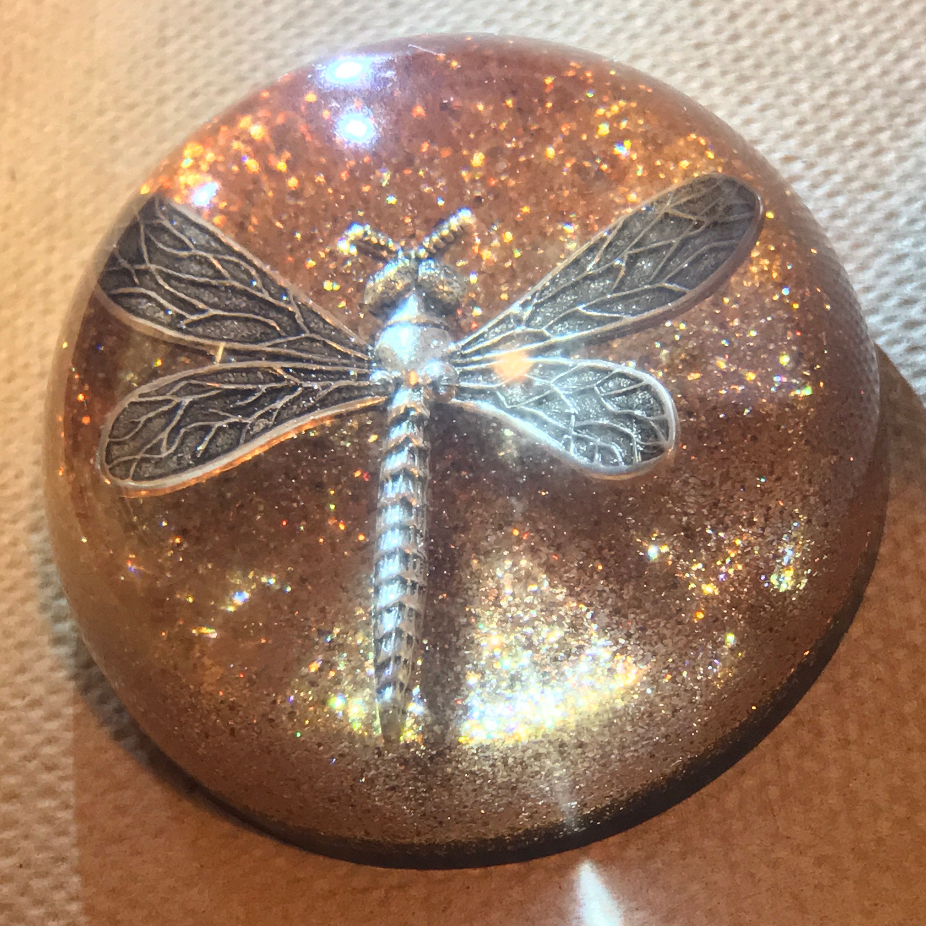 Dragonfly in Amber-Dragonfly Paperweight- Resin Paperweight-Outlander ...