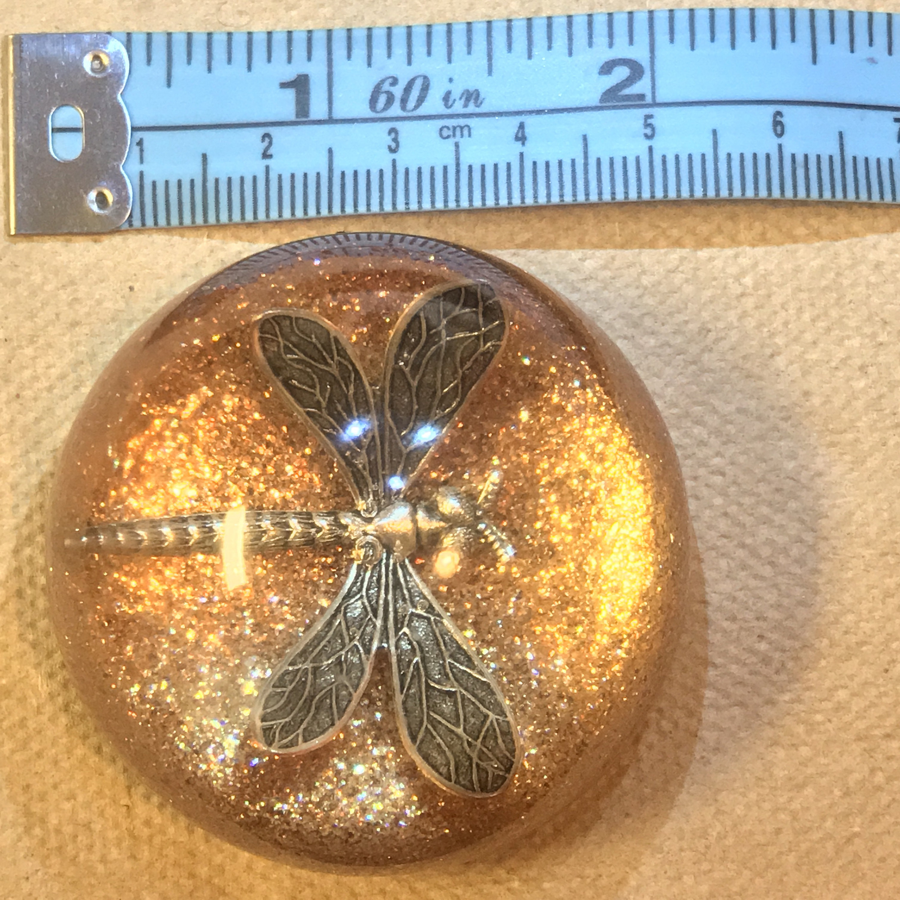 Dragonfly in Amber-Dragonfly Paperweight- Resin Paperweight-Outlander ...