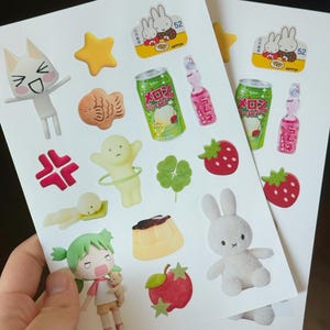 Jumicore Hesei Retro Japanese Y2K 2000s Glossy Sticker Sheet | Smiski ...