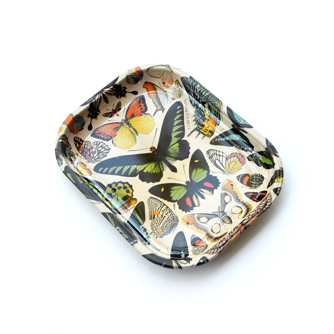 Small Metal Butterfly Decorative Tray / Ritual Tray Smudging Trinkets ...