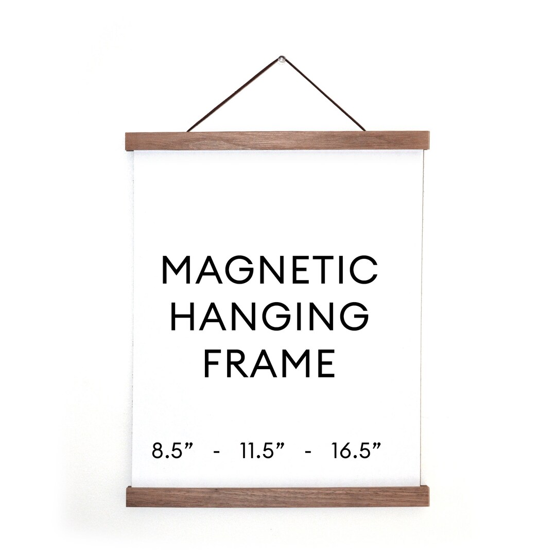 Magnetic Hanging Frame for Art / Hanging Chart / Pull Down Chart Frame ...