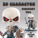 Custom 3D Cute Character Model – Anime Style for Vroid, Avatar, Game ...