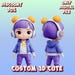 Custom 3D Cute Character Model – Anime Style for Vroid, Avatar, Game ...