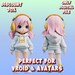 Custom 3D Cute Character Model – Anime Style for Vroid, Avatar, Game ...