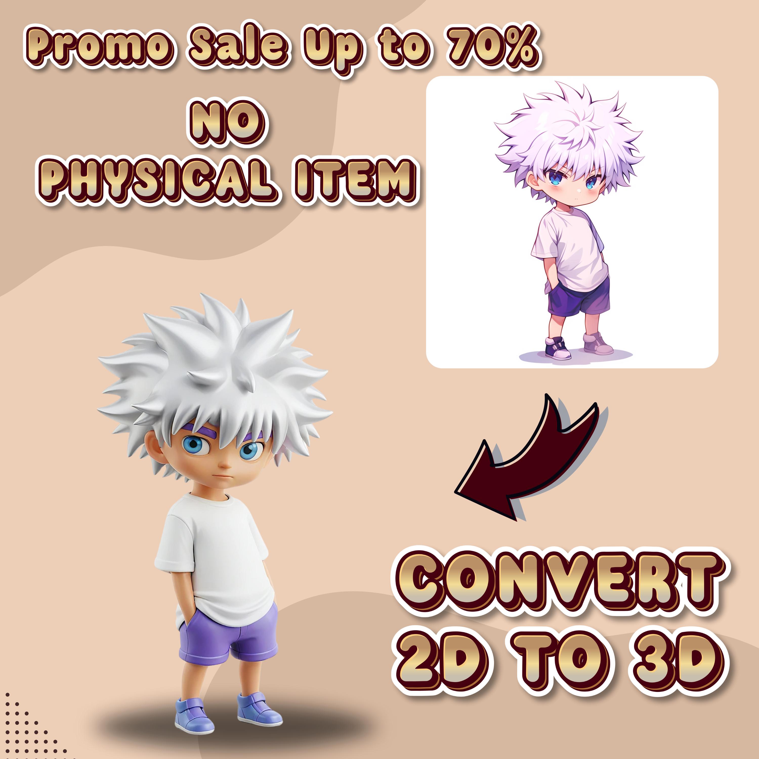 Custom 2D to 3D Cute Anime Character – Convert Drawing to 3D Model for ...
