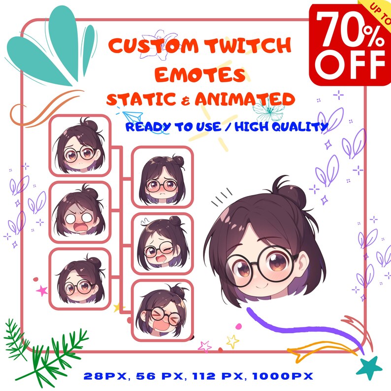 Custom Twitch Emote Commission | Emotes YCH | Animal Emotes | Sticker ...