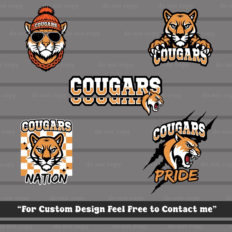 Cougars Bundle, 25 Cougars SVG PNG Bundle, Cougars Cricut Cutfile ...