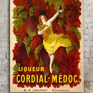 EXTRA LARGE Wall Art Vintage French Poster Oversized Canvas | Etsy