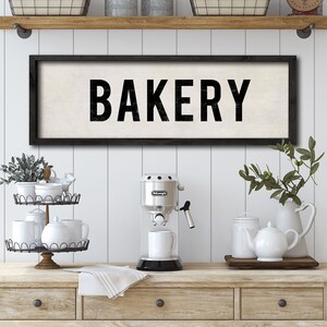 BAKERY Sign Painted Kitchen Sign Farmhouse Decor Country | Etsy