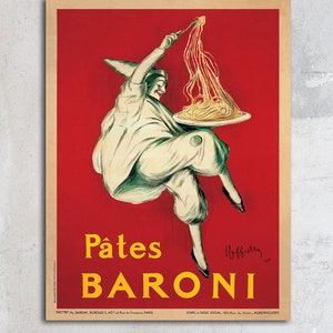 LARGE CANVAS Pates Baroni Advertising Poster by Leonetto Cappiello ...