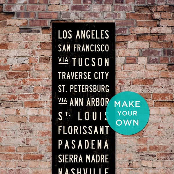 Custom Subway Sign - Etsy