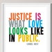SOCIAL JUSTICE Poster Love Inspirational Quote Black Lives - Etsy