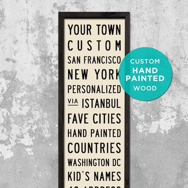 Subway Sign Art - Etsy