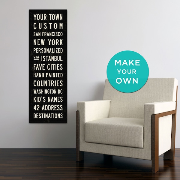 Subway Sign Art - Etsy