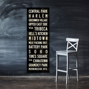NEW YORK Subway Sign Art, New York Art, NYC Subway Art, Industrial ...