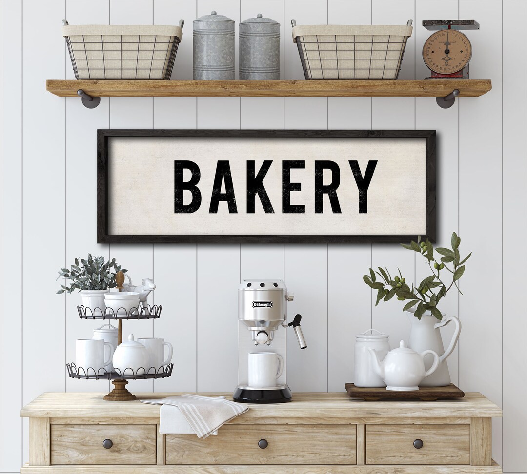 BAKERY Sign Painted Kitchen Sign Farmhouse Decor Country - Etsy