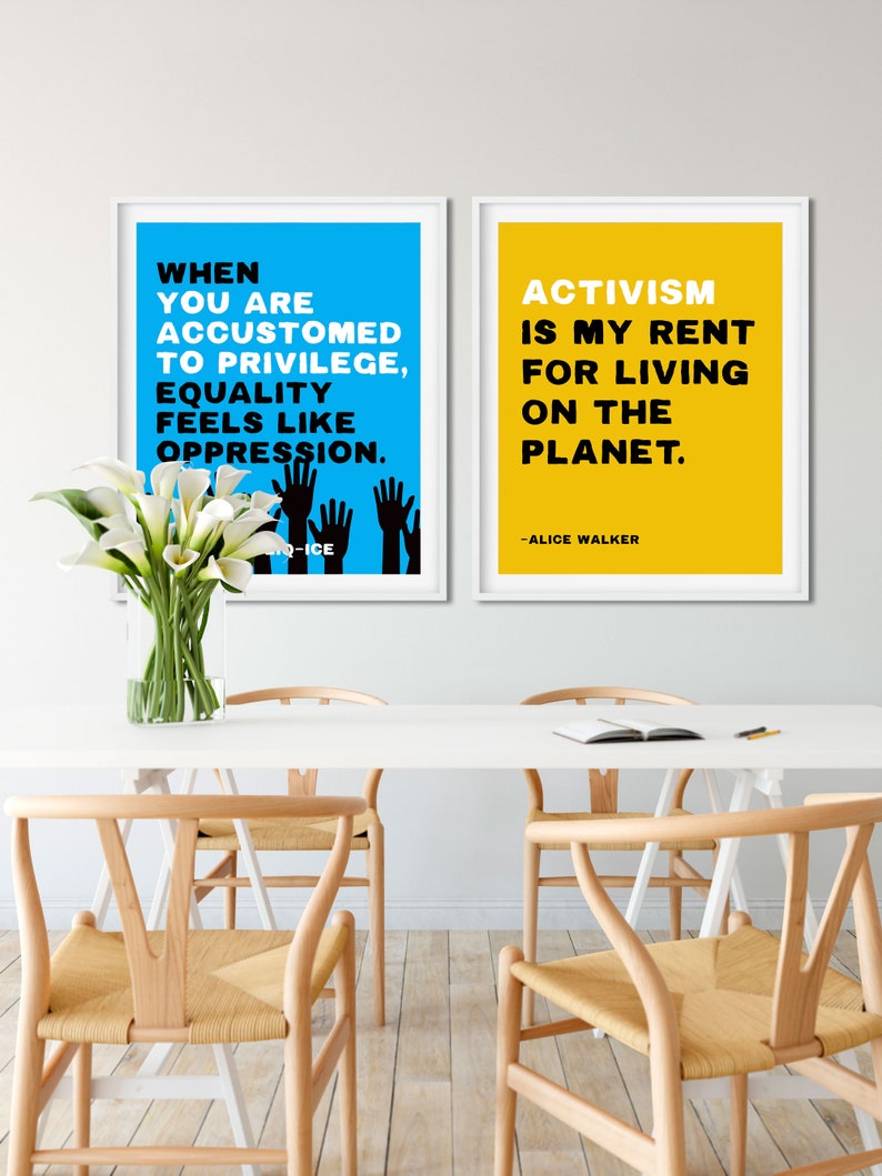 ACTIVISM POSTER Inspirational Quote Social Justice | Etsy