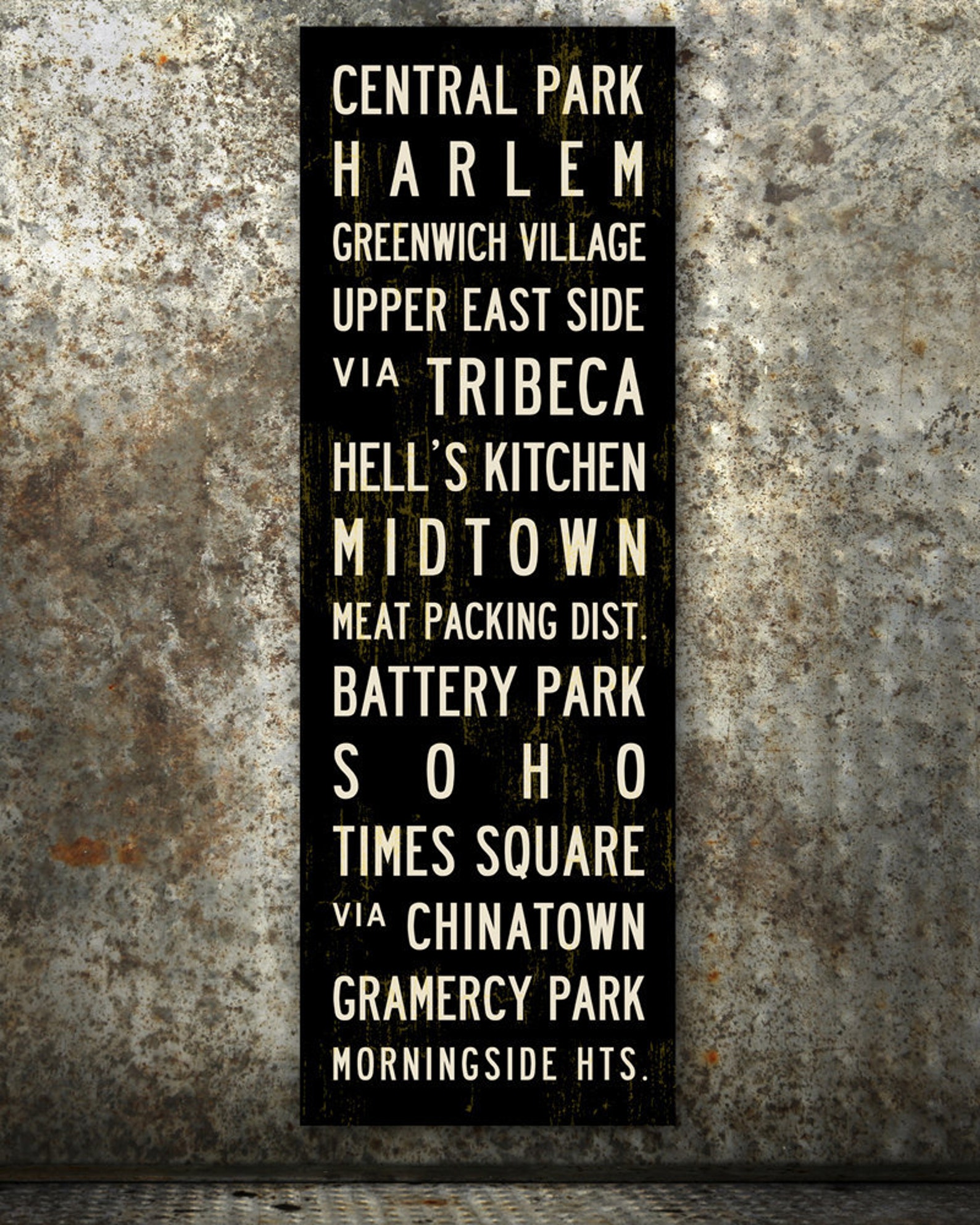 NEW YORK Subway Sign Art New York Art NYC Subway Art | Etsy