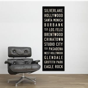 LOS ANGELES Subway Art. Retro California Poster Art. LA Subway Sign ...