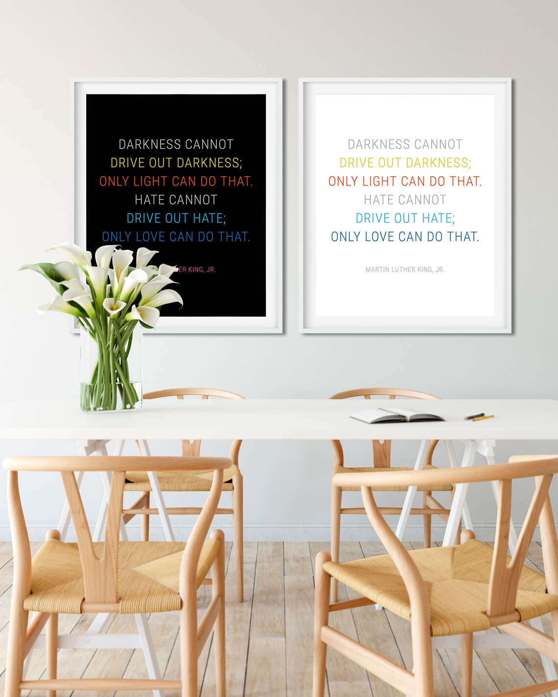 MARTIN LUTHER King, Jr. Quote, Anti-racism Poster, Inspirational Quote ...
