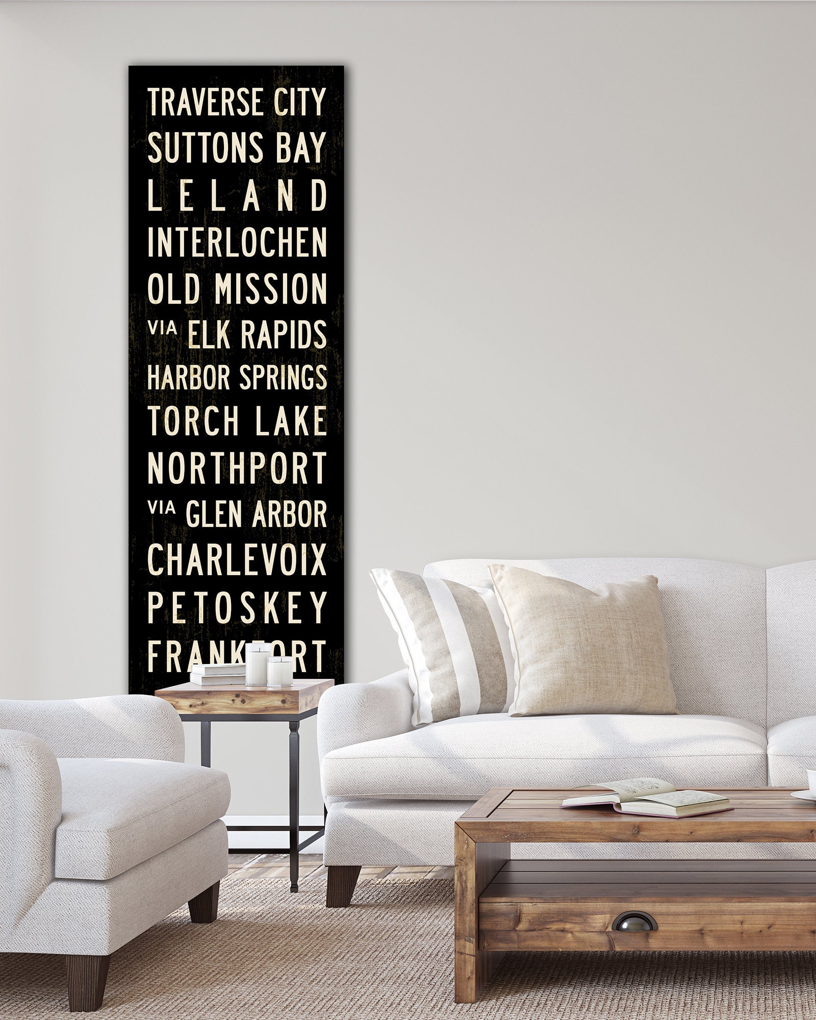 MICHIGAN Art, Michigan Subway Sign, Michigan Wall Art, Subway Art, Lake ...