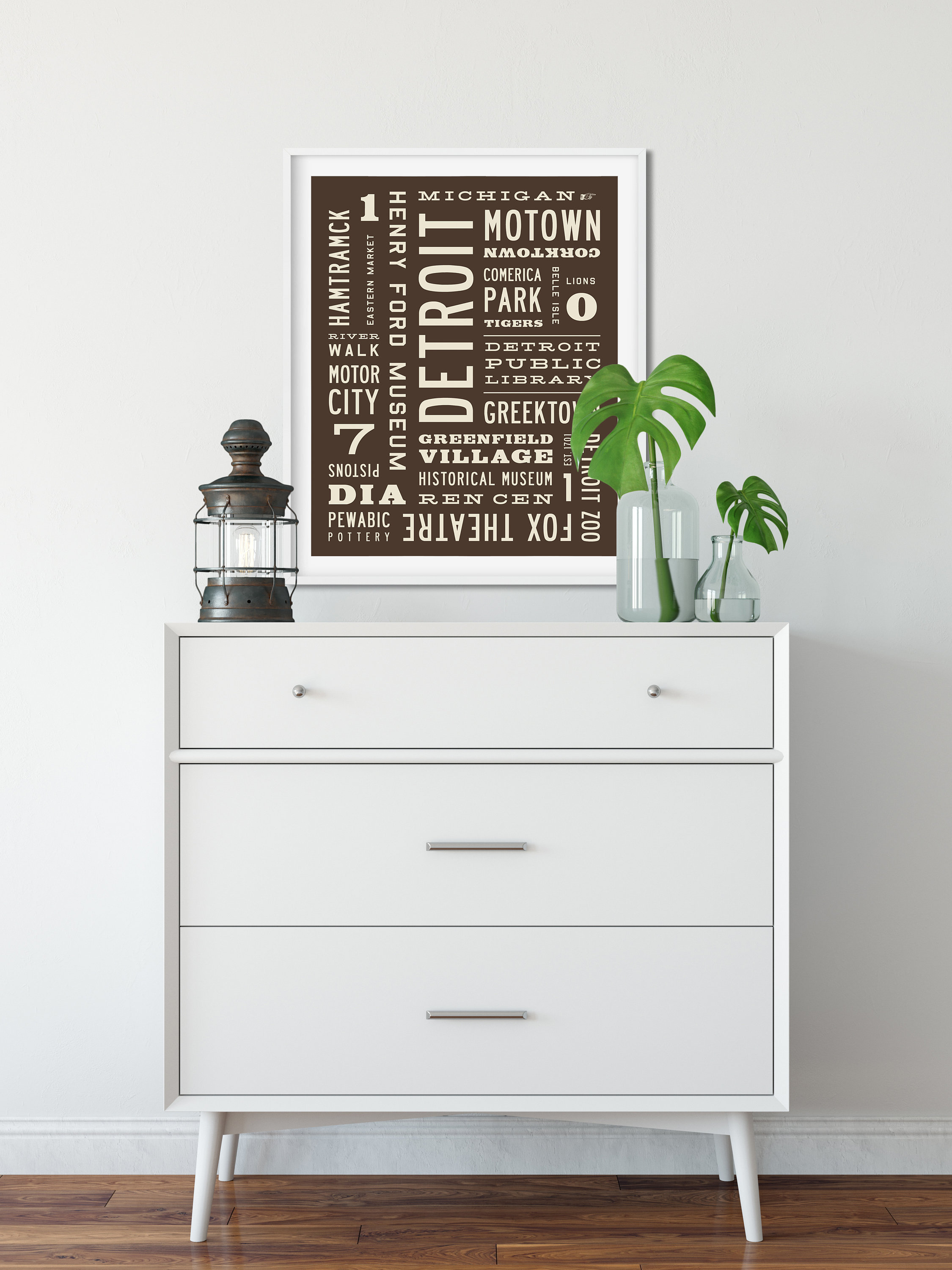 DETROIT Wall Art Detroit City Art Word Art Michigan | Etsy