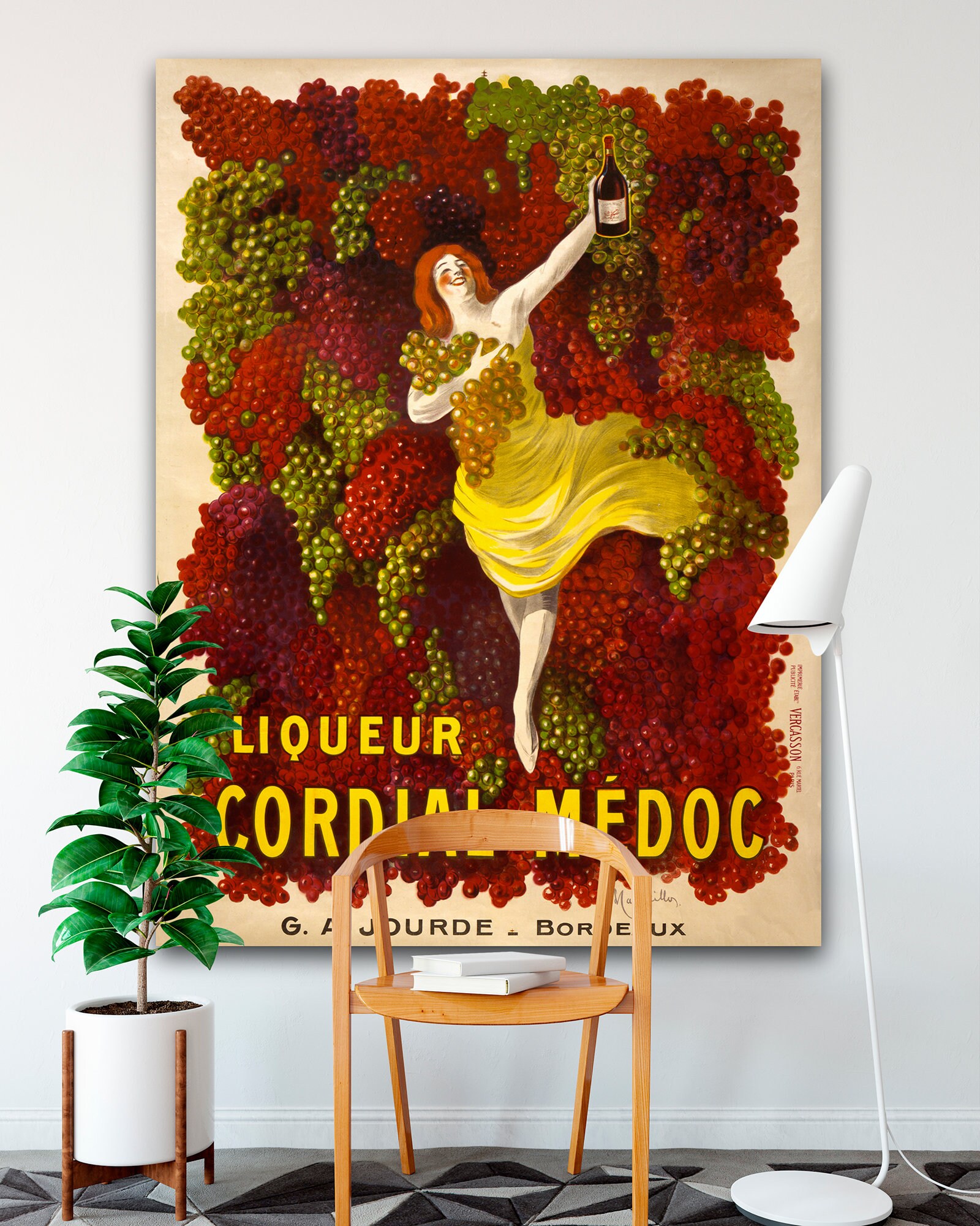 EXTRA LARGE Wall Art Vintage French Poster Oversized Canvas | Etsy