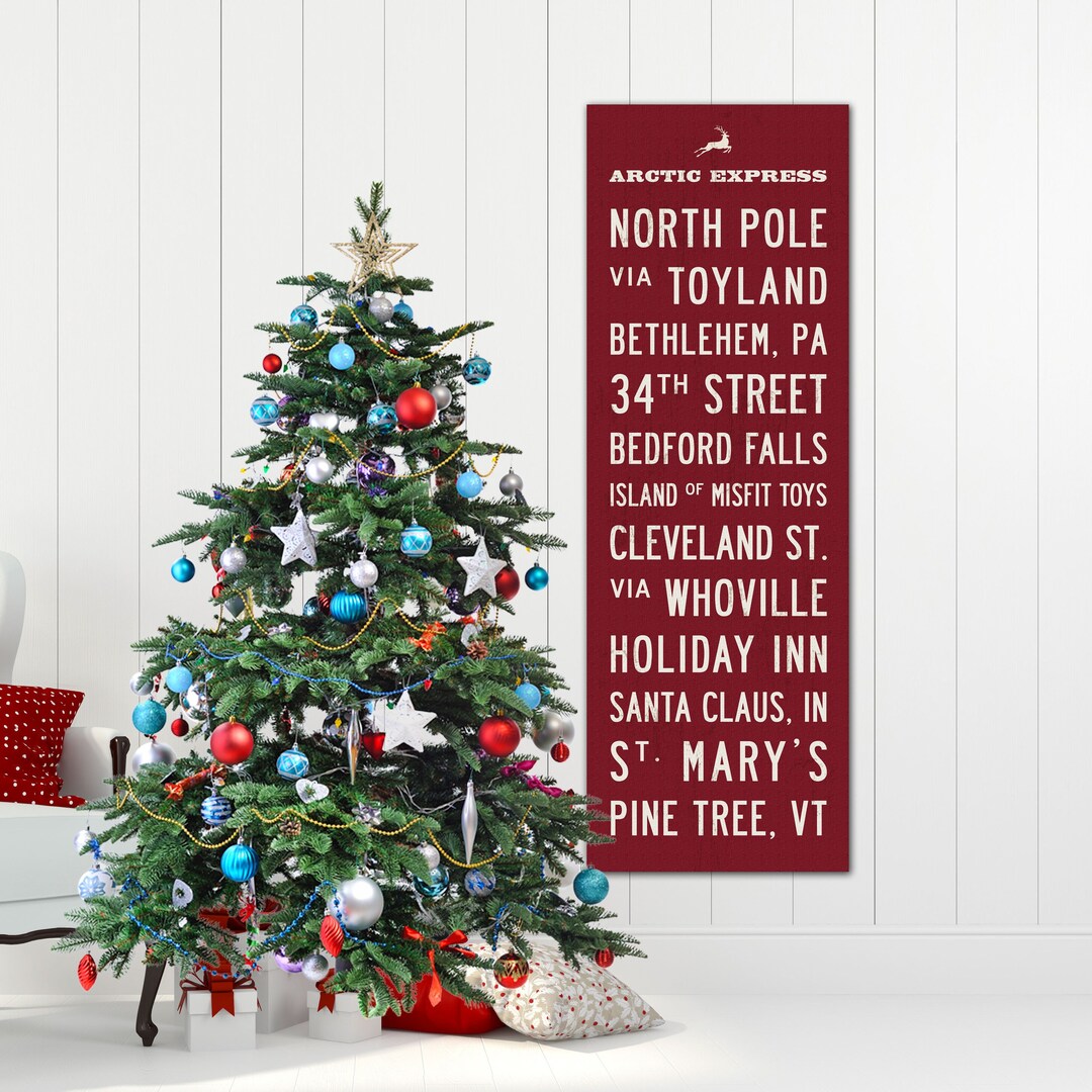 CHRISTMAS Subway Sign Art, Christmas Wall Decor, Christmas Wall Art ...