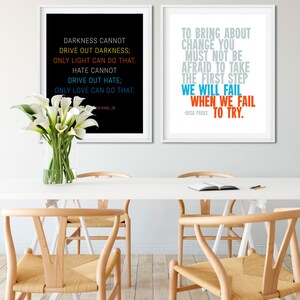ROSA PARKS Bring About Change Print, Civil Rights Poster, Racial ...