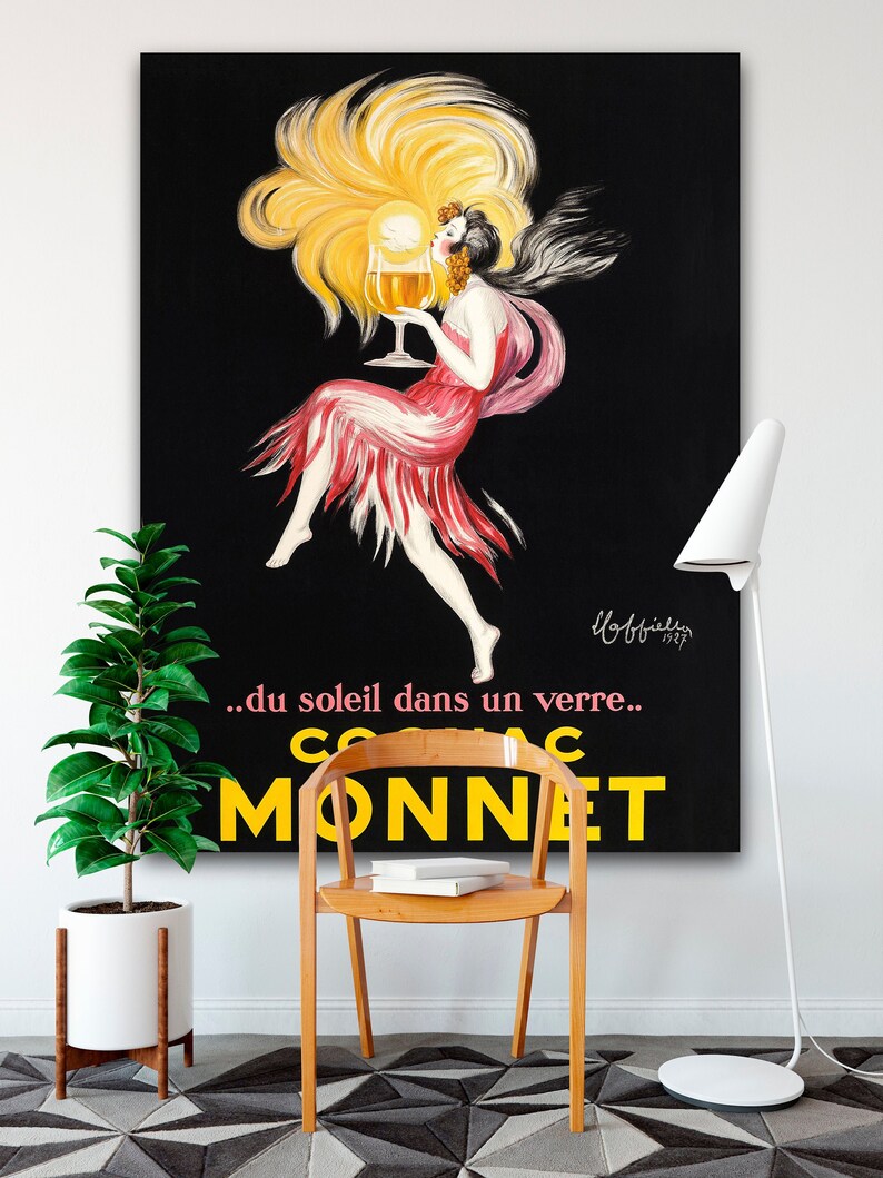 OVERSIZED Vintage Advertising Poster on Canvas Leonetto - Etsy